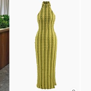 Micas | Dresses | New Micas Womens Popcorn Textured Halter Backless ...